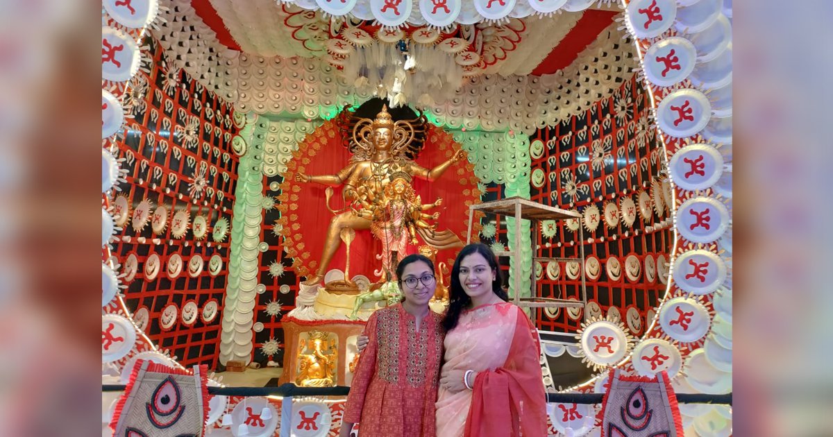 Sharadiya Durga Puja being celebrated