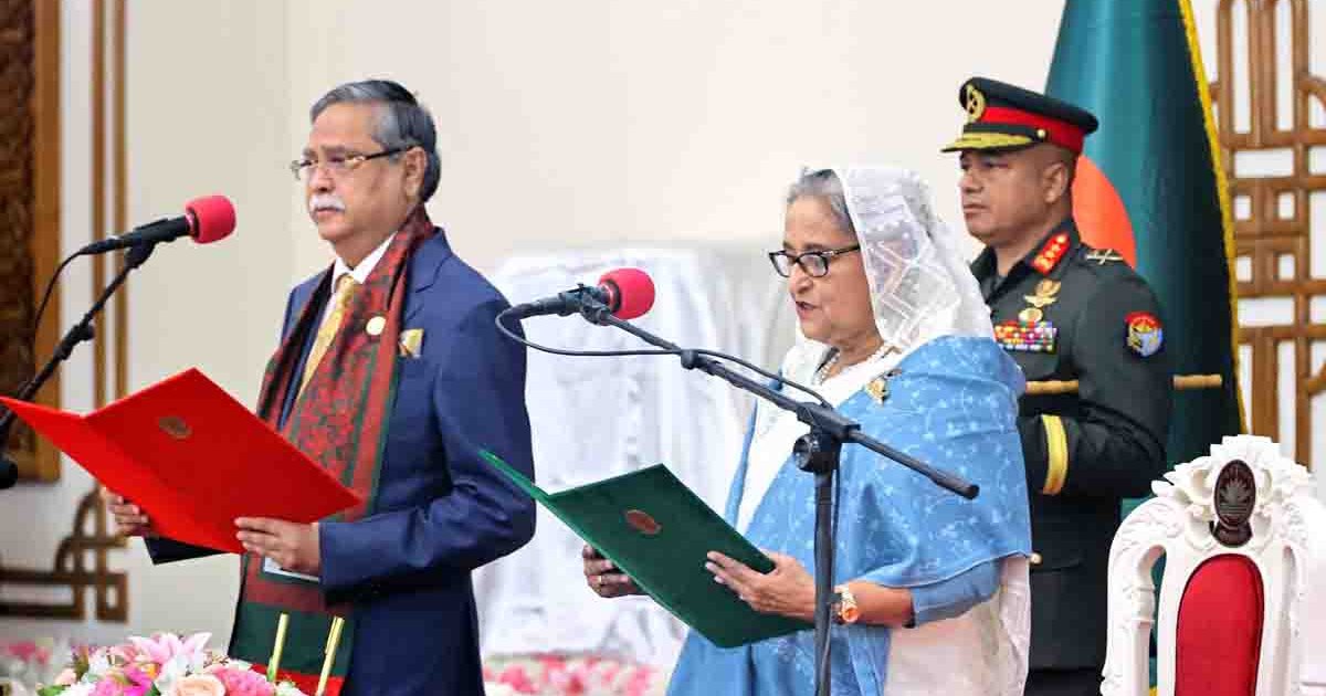 Sheikh Hasina sworn in as PM for fifth term