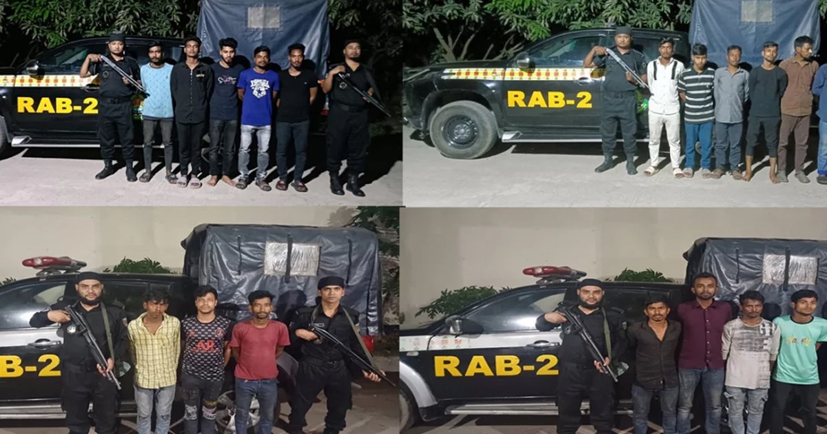 RAB arrests 25 members of teen gang in city RAB arrests 25 members of teen gang in city