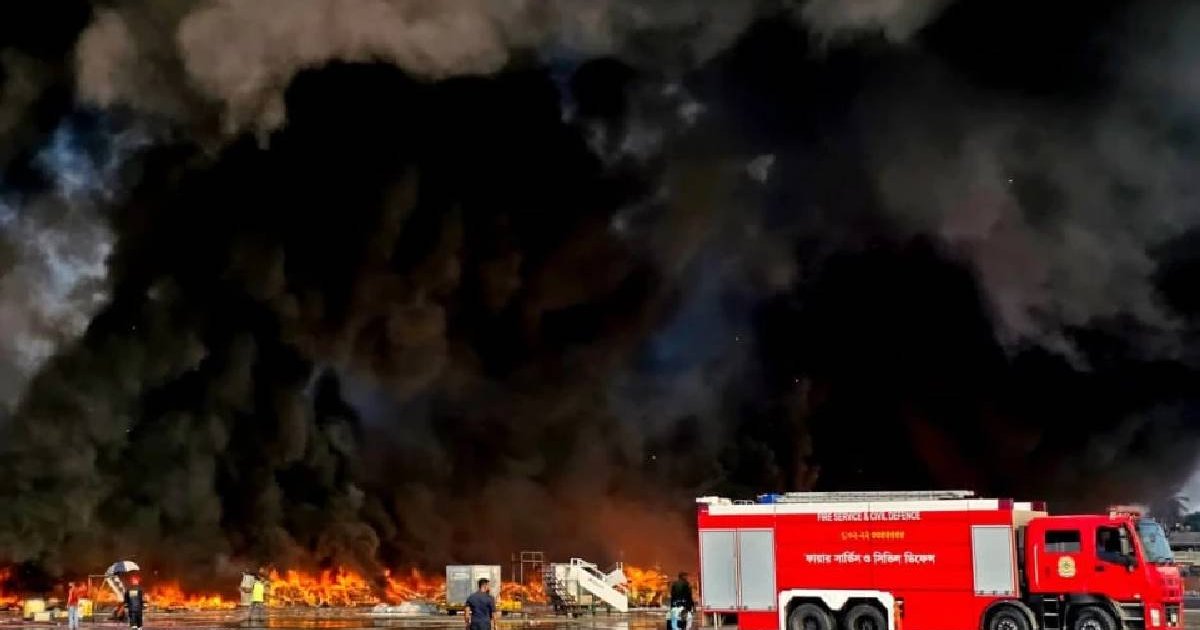 Dhaka Airport cargo village fire tamed after 7 hours